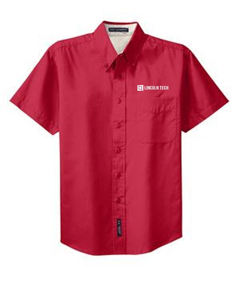 Lincoln Tech Short Sleeve Button Down – SchoolUniforms